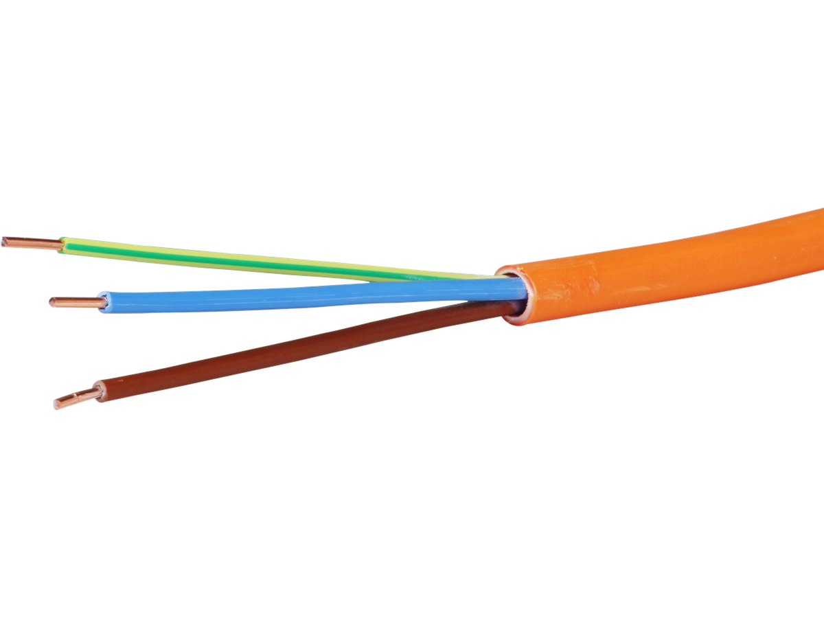 Câble de sécurité (N)HXH FE180/E30-E60 3×1.5mm² LNPE orange - Otto ...