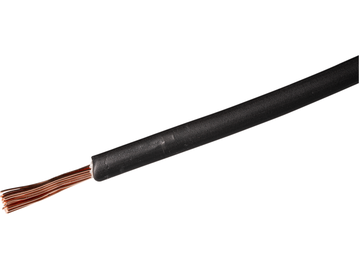Toron T sans halogène 1.5mm² noir Eca, Bobine à 100m - Otto Fischer AG