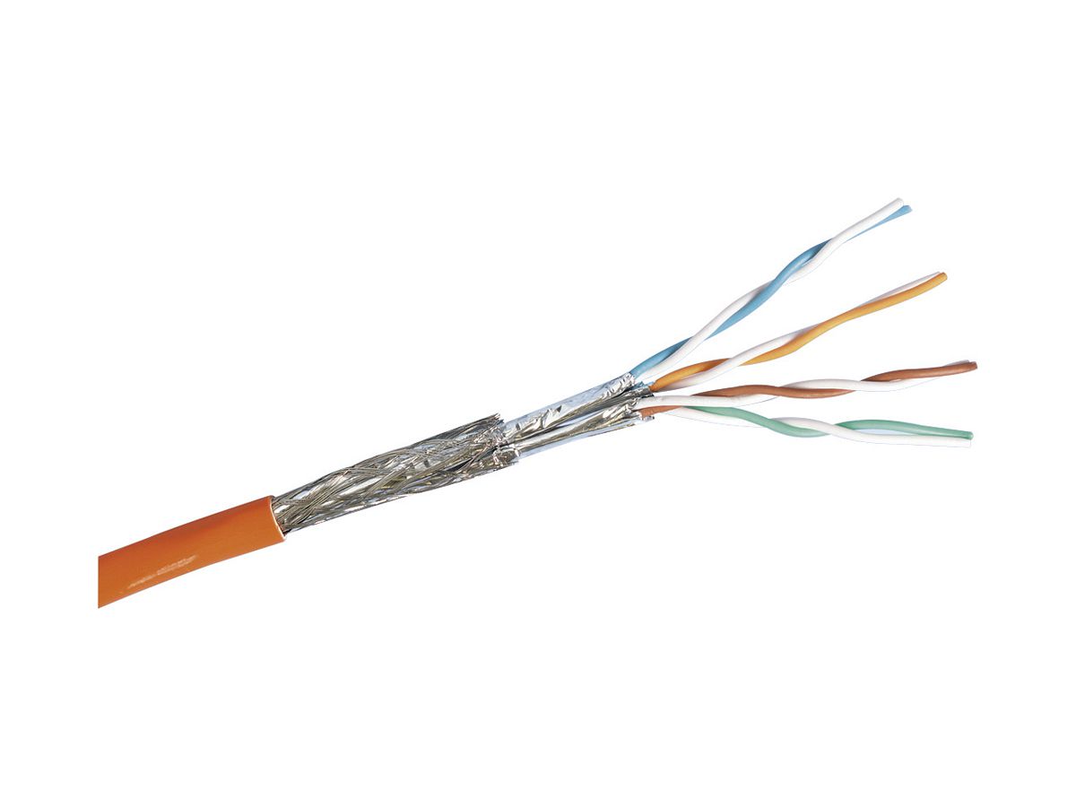 Cavo dati R&M Classic cat.7 S/FTP 4P AWG23 1000MHz Cca arancione 100m ...