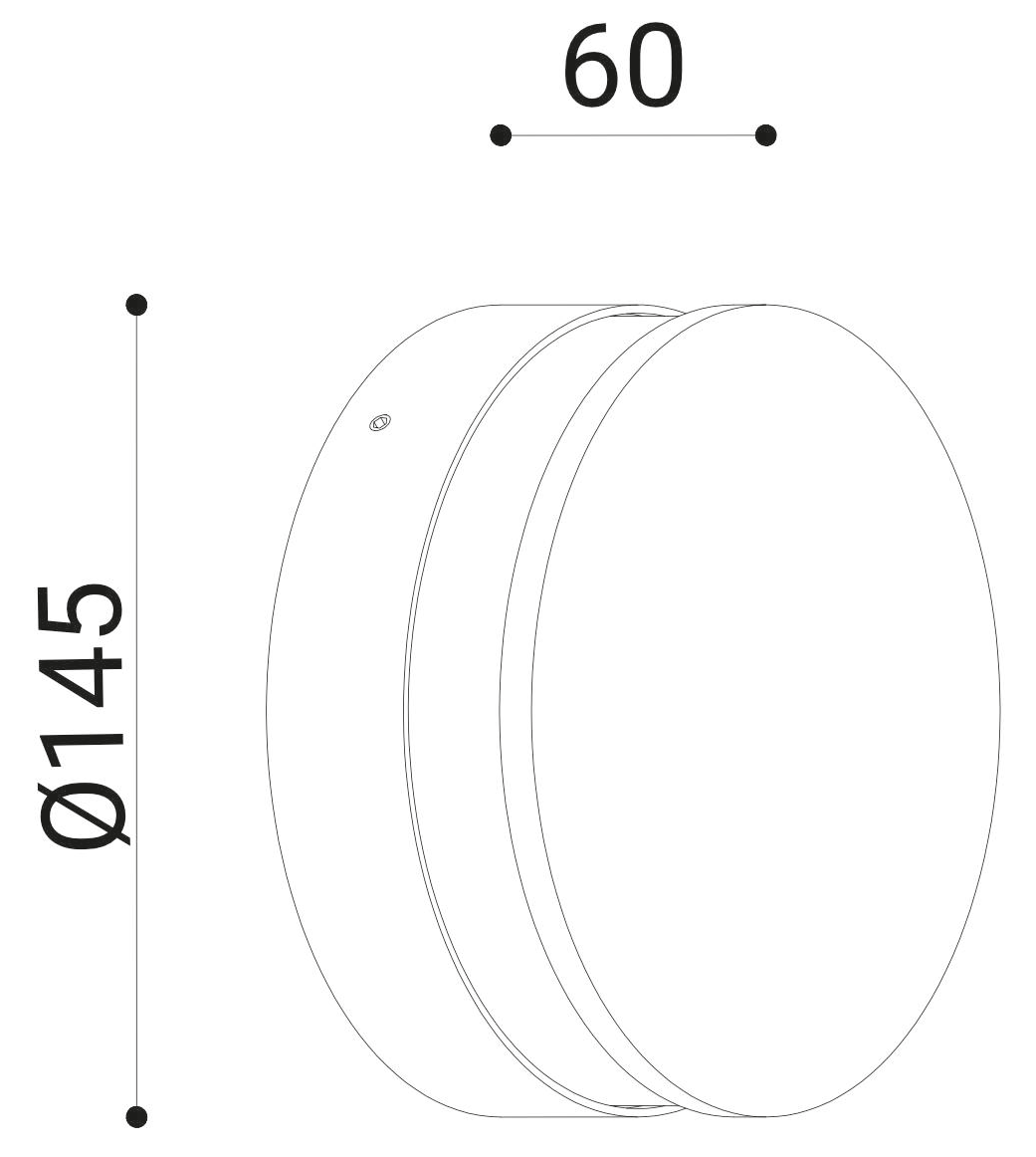Luce per facciate ELOISE 10W 855lm 2700K Ø145mm IP65 sabbia - Otto ...